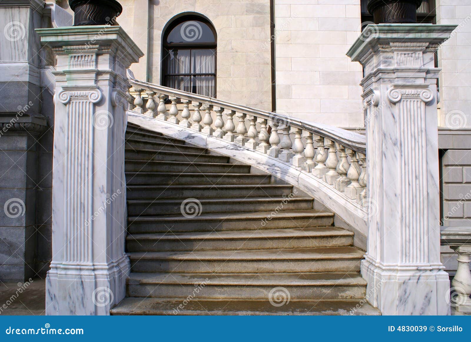 State house stairs stock image. Image of staircase, pillars - 4830039