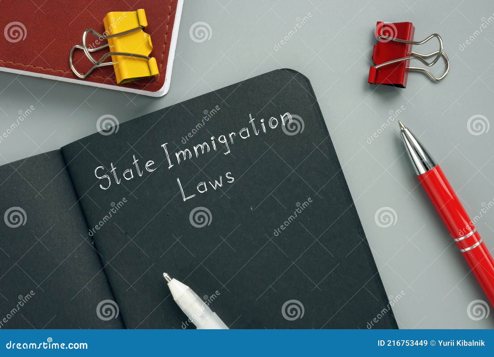 State Immigration Laws Inscription on the Page Stock Image - Image of ...