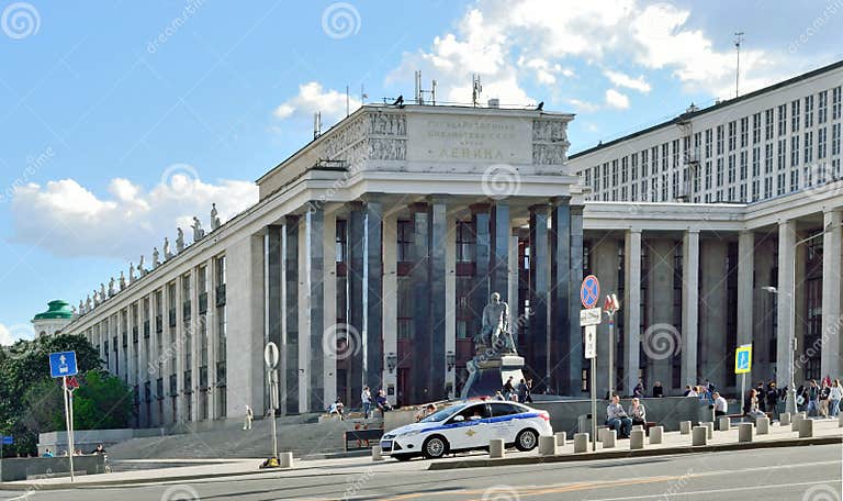 State Lenin Library in Moscow Editorial Image - Image of books, largest ...