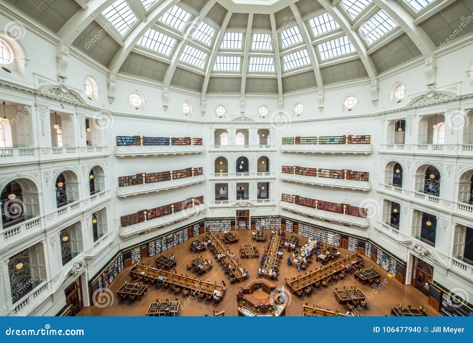 State Library of Victoria, Melbourne Australia Stock Photo - Image of ...