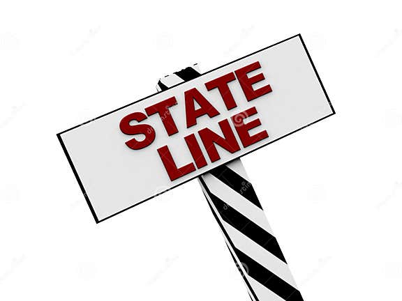 State line sign stock illustration. Illustration of wood - 8759748
