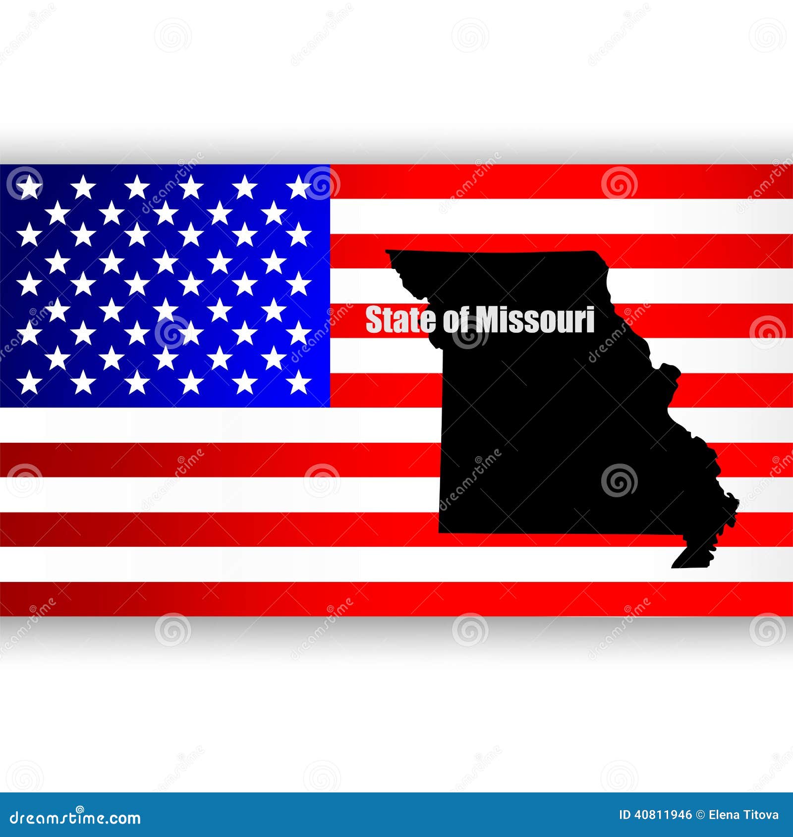 State of Missouri stock vector. Illustration of country - 40811946
