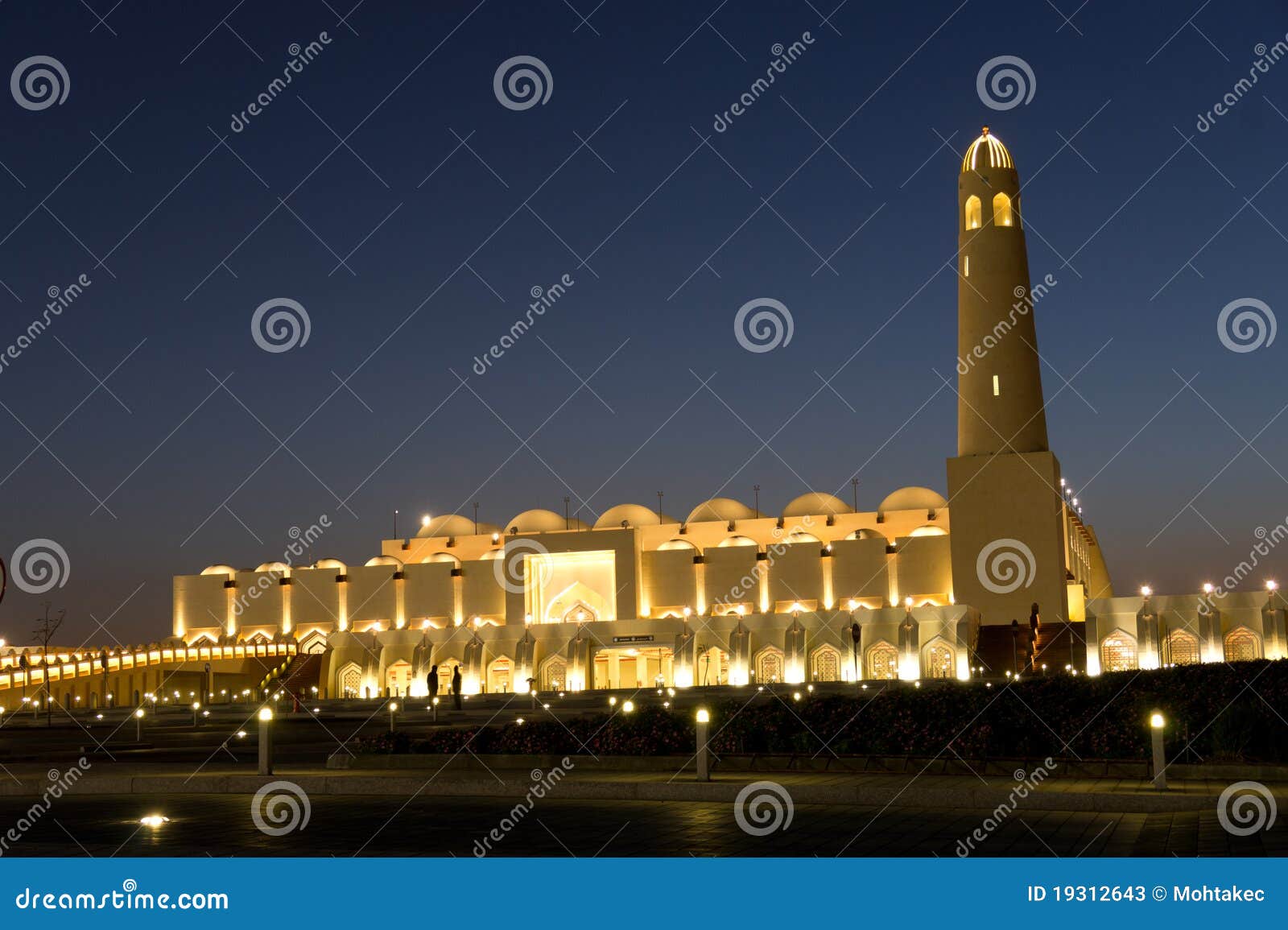 State Mosque, Doha, Qatar stock image. Image of qatar - 19312643