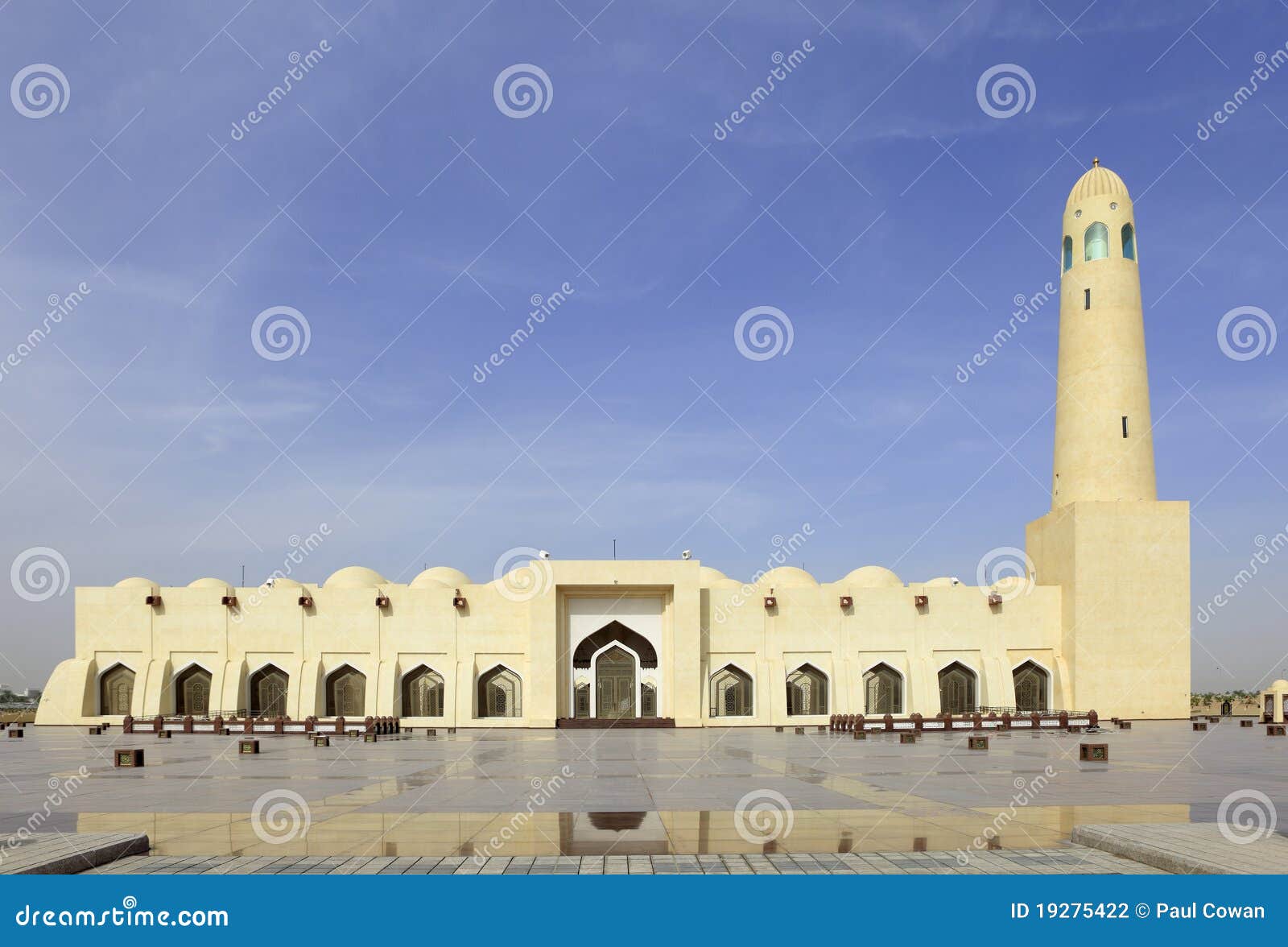 State Mosque, Qatar stock photo. Image of minaret, exterior - 19275422