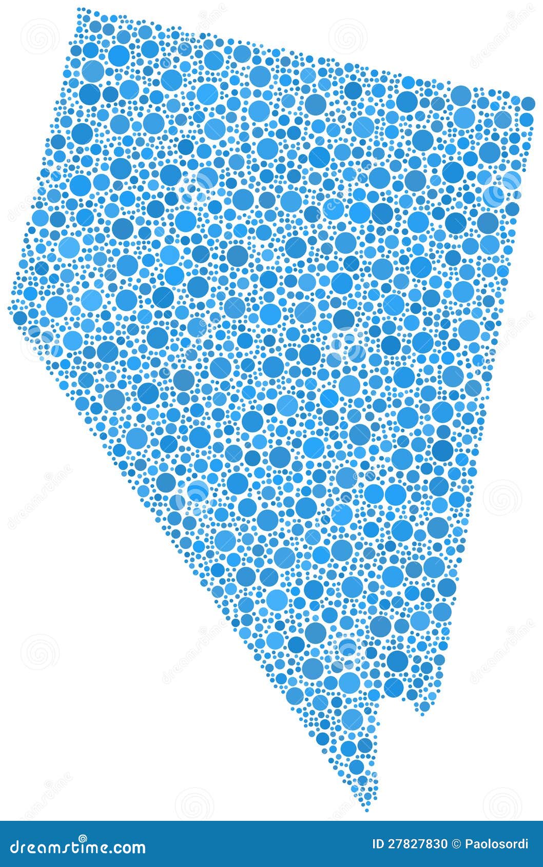 State of Nevada map stock vector. Illustration of shaped - 27827830