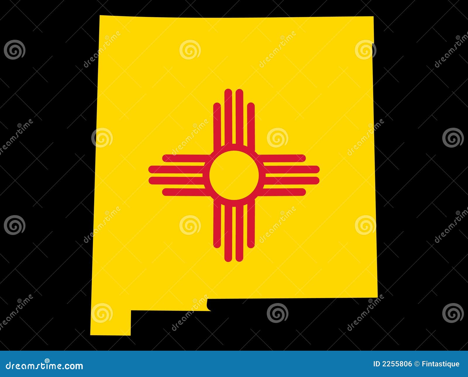 State of New Mexico stock vector. Illustration of symbol - 2255806