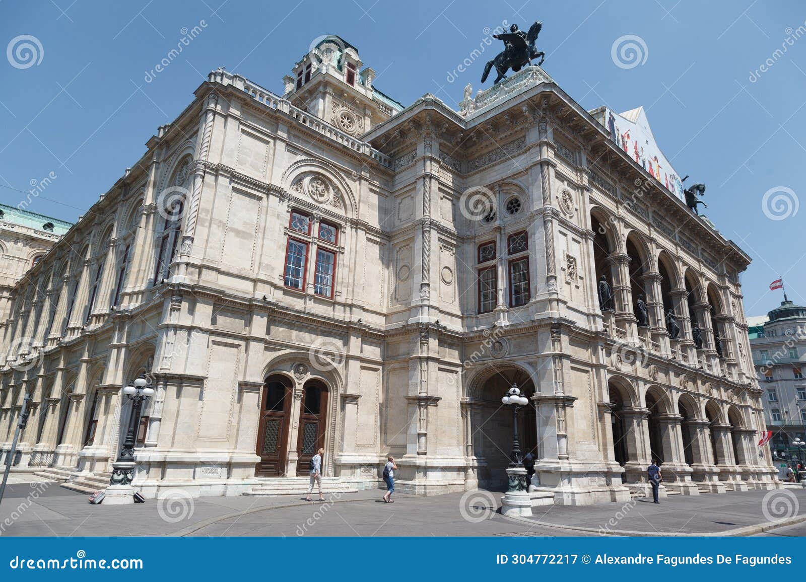 State Opera Vienna Austria editorial photography. Image of facade ...