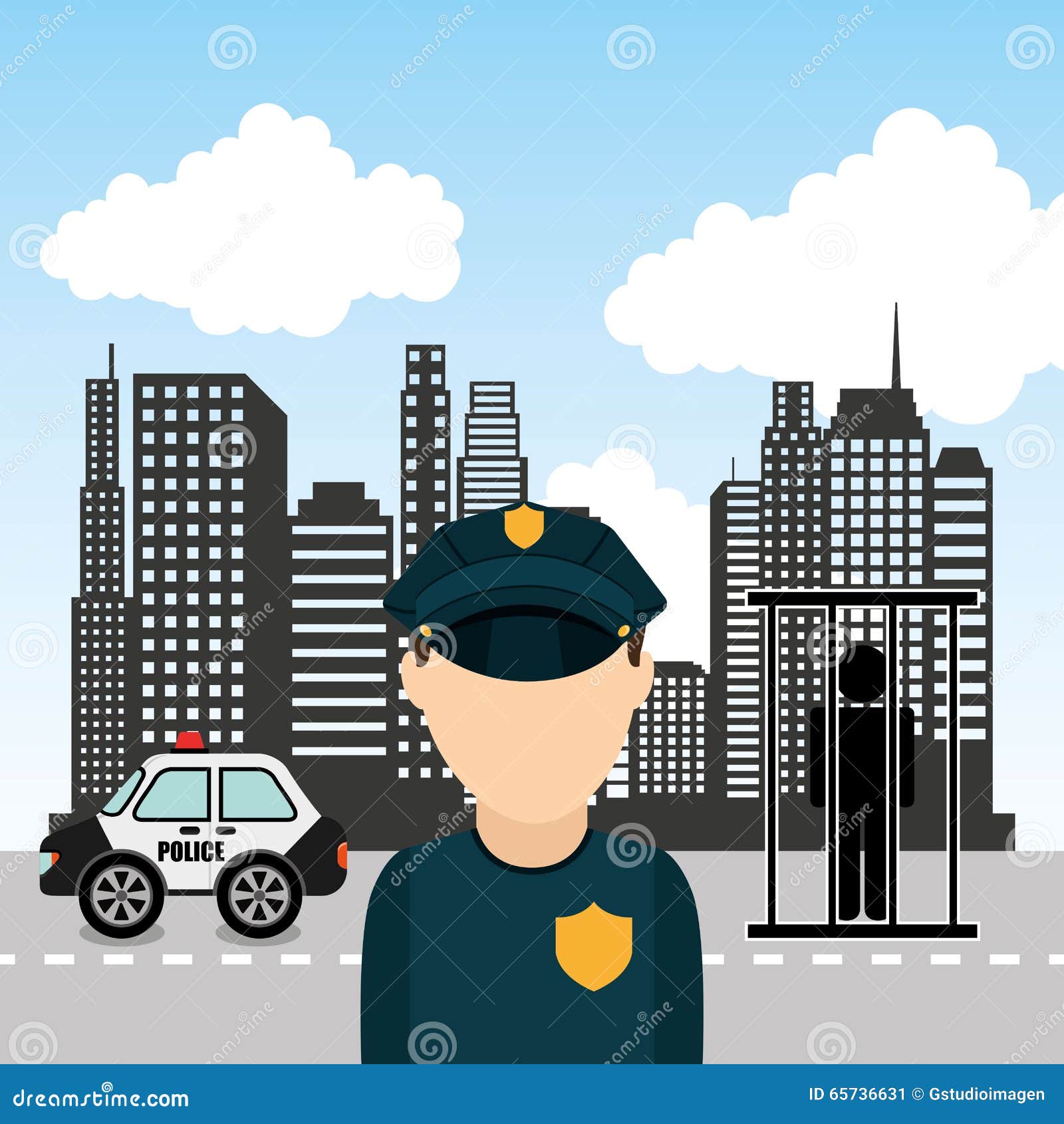 State police design stock illustration. Illustration of shape - 65736631