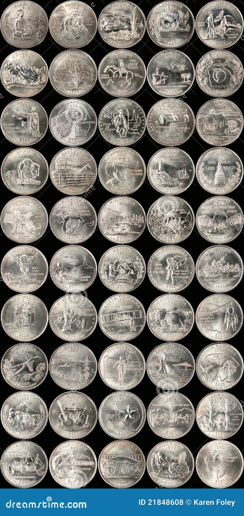 State Quarters stock photo. Image of carolina, connecticut - 21848608