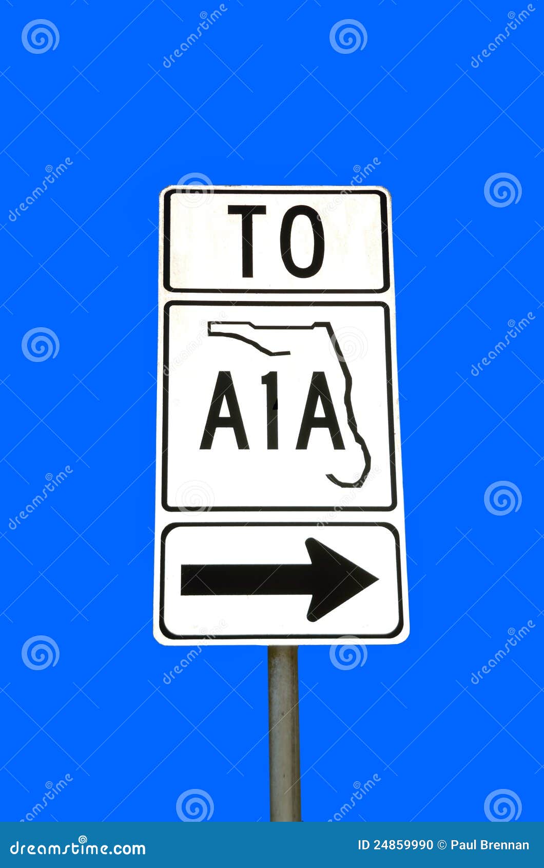 State Road A1A, Florida, USA Stock Photo - Image of highway, blue: 24859990