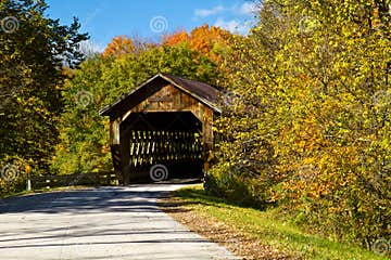 State Road Covered Bridge stock image. Image of architecture - 17941495