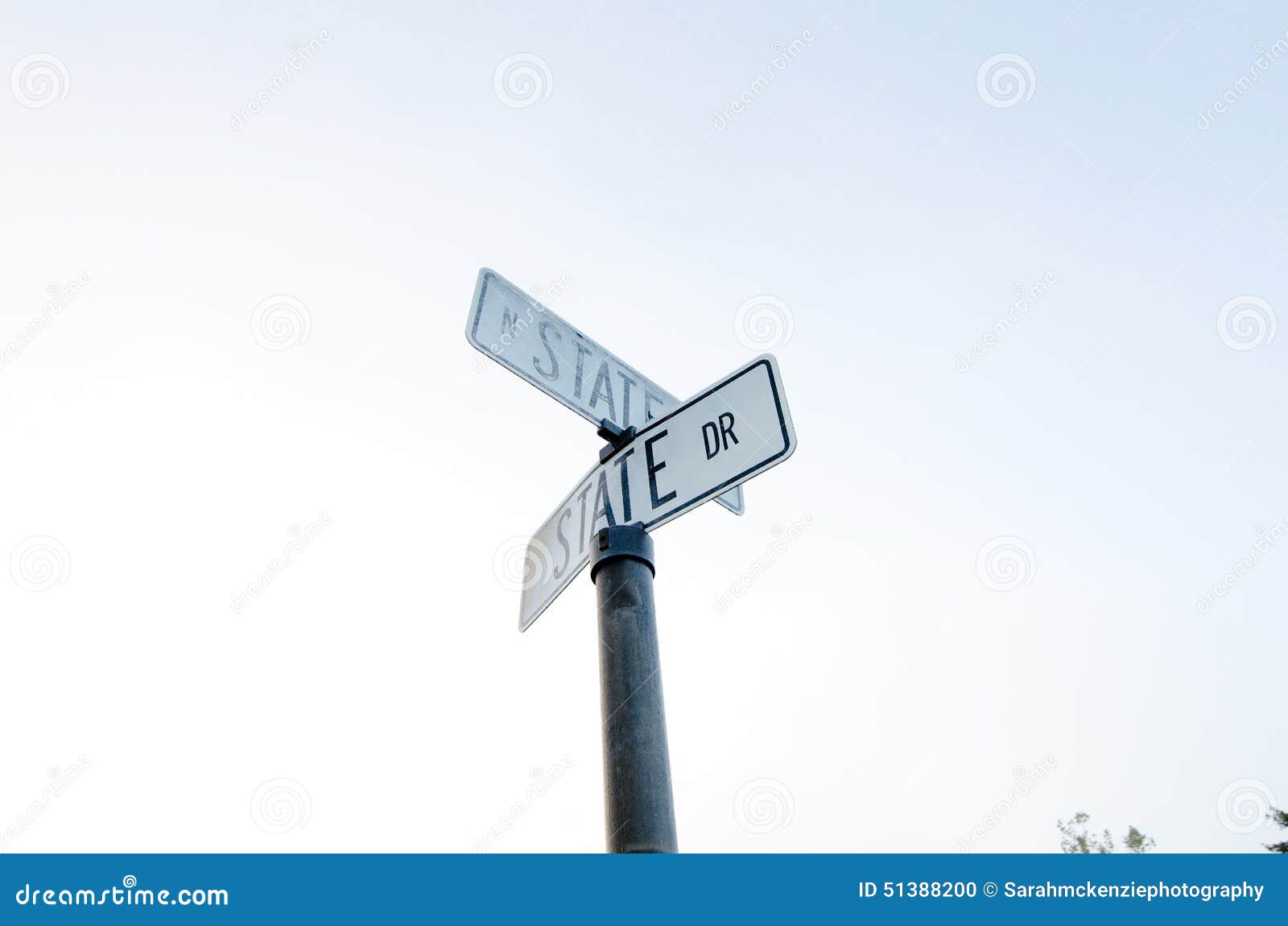 State Street stock photo. Image of drive, pole, blue - 51388200