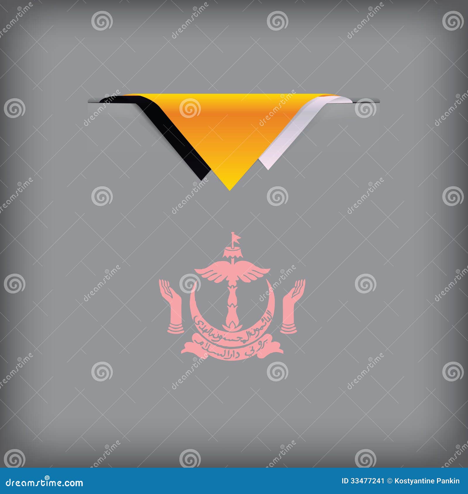 State Symbols of Brunei stock vector. Illustration of creative - 33477241