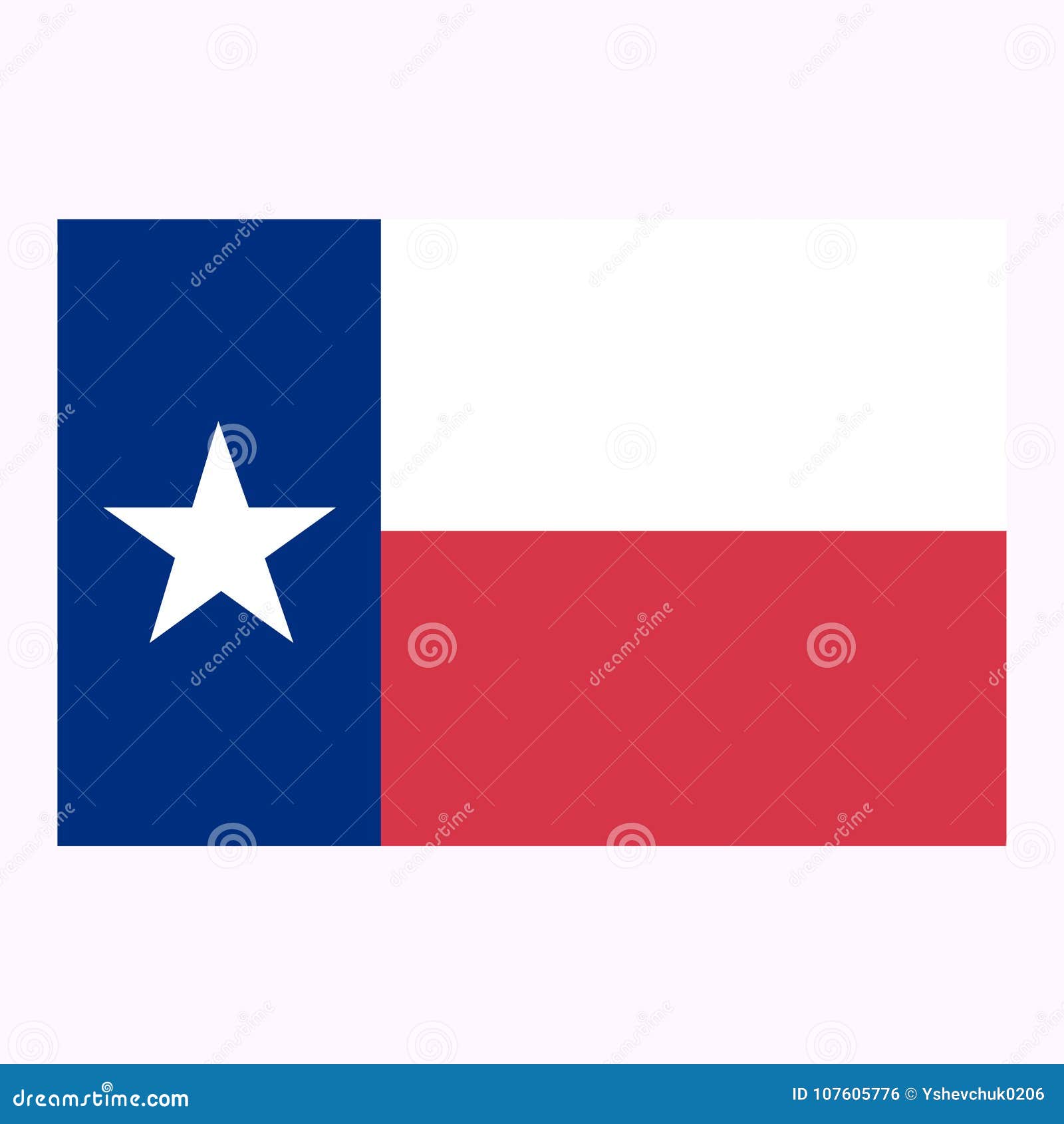 State of Texas Flag . Vector Illustration Stock Vector - Illustration ...