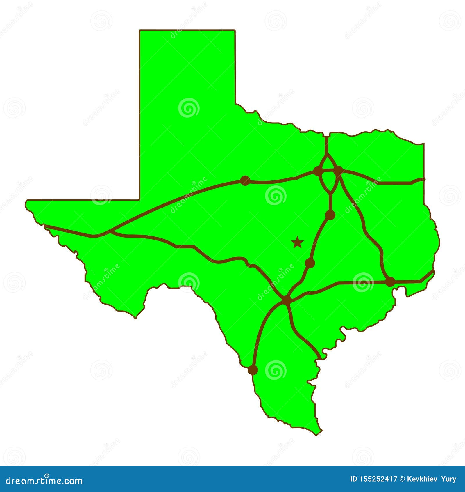 State of Texas Map Logo Vector Stock Vector - Illustration of flat ...