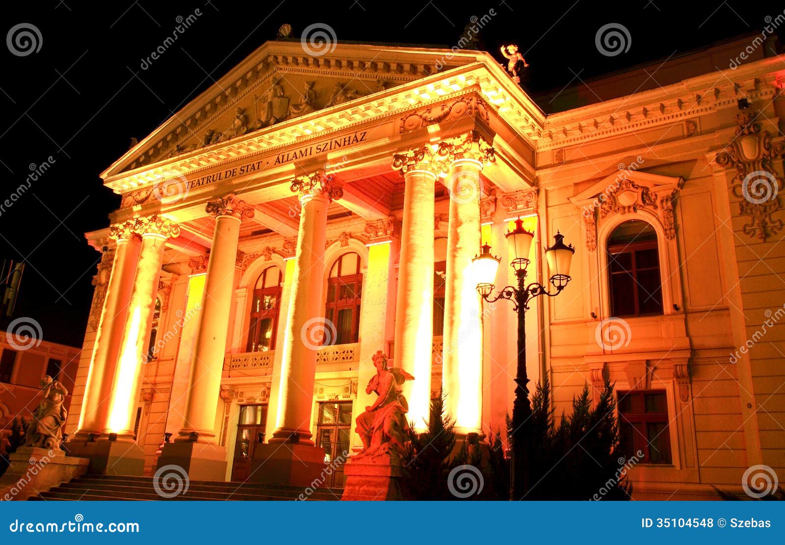 State Theater of Oradea Romania Stock Photo - Image of building ...