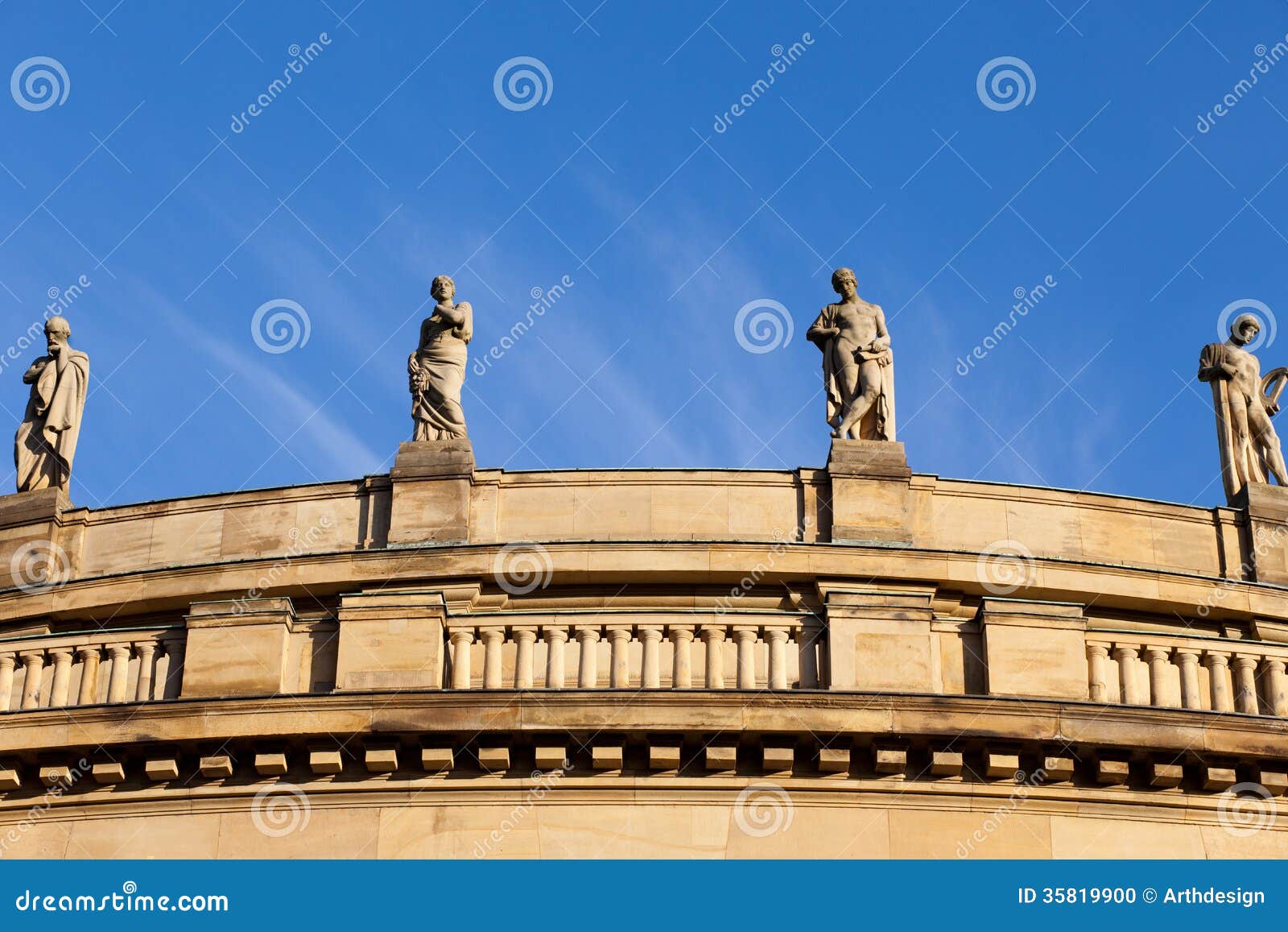 State Theatre Stuttgart stock photo. Image of statuary - 35819900