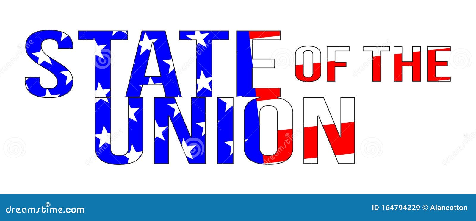 State of the Union stock vector. Illustration of text - 164794229