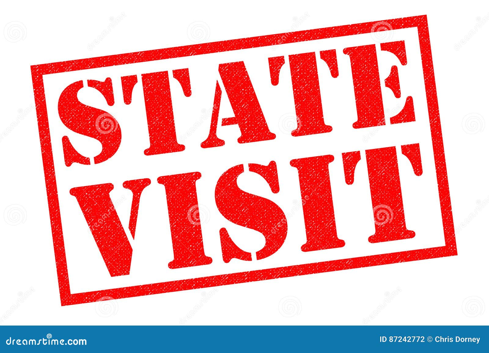 STATE VISIT stock illustration. Illustration of head - 87242772