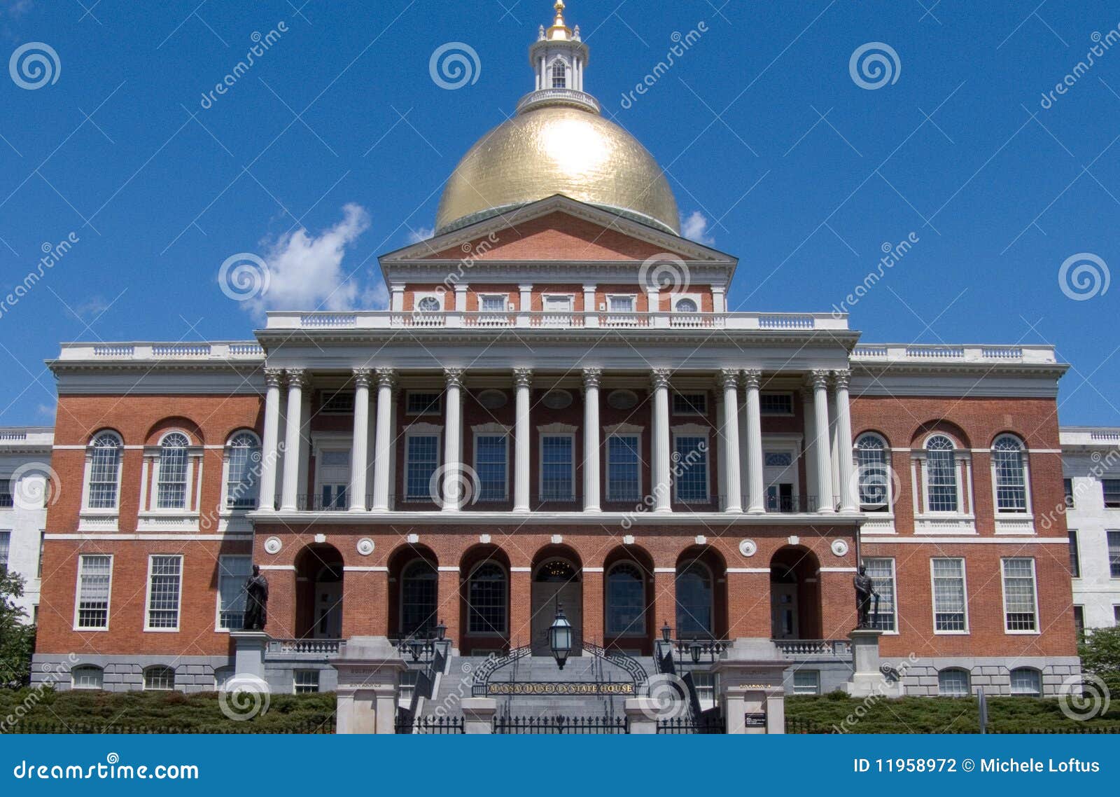 Statehouse Boston Massachusetts EUA Foto de Stock - Imagem de ...