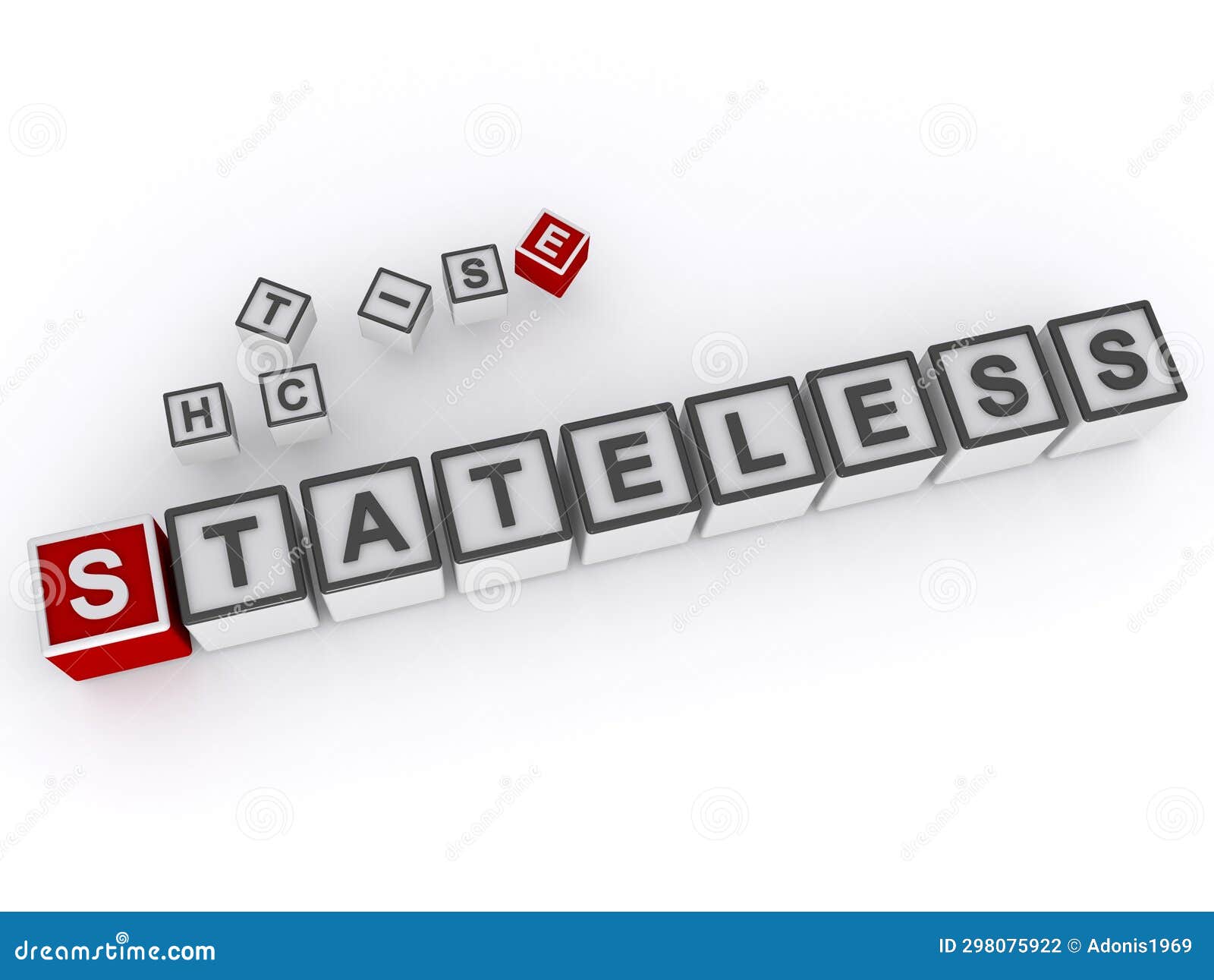 Stateless Word Block on White Stock Photo - Image of human, recognition ...