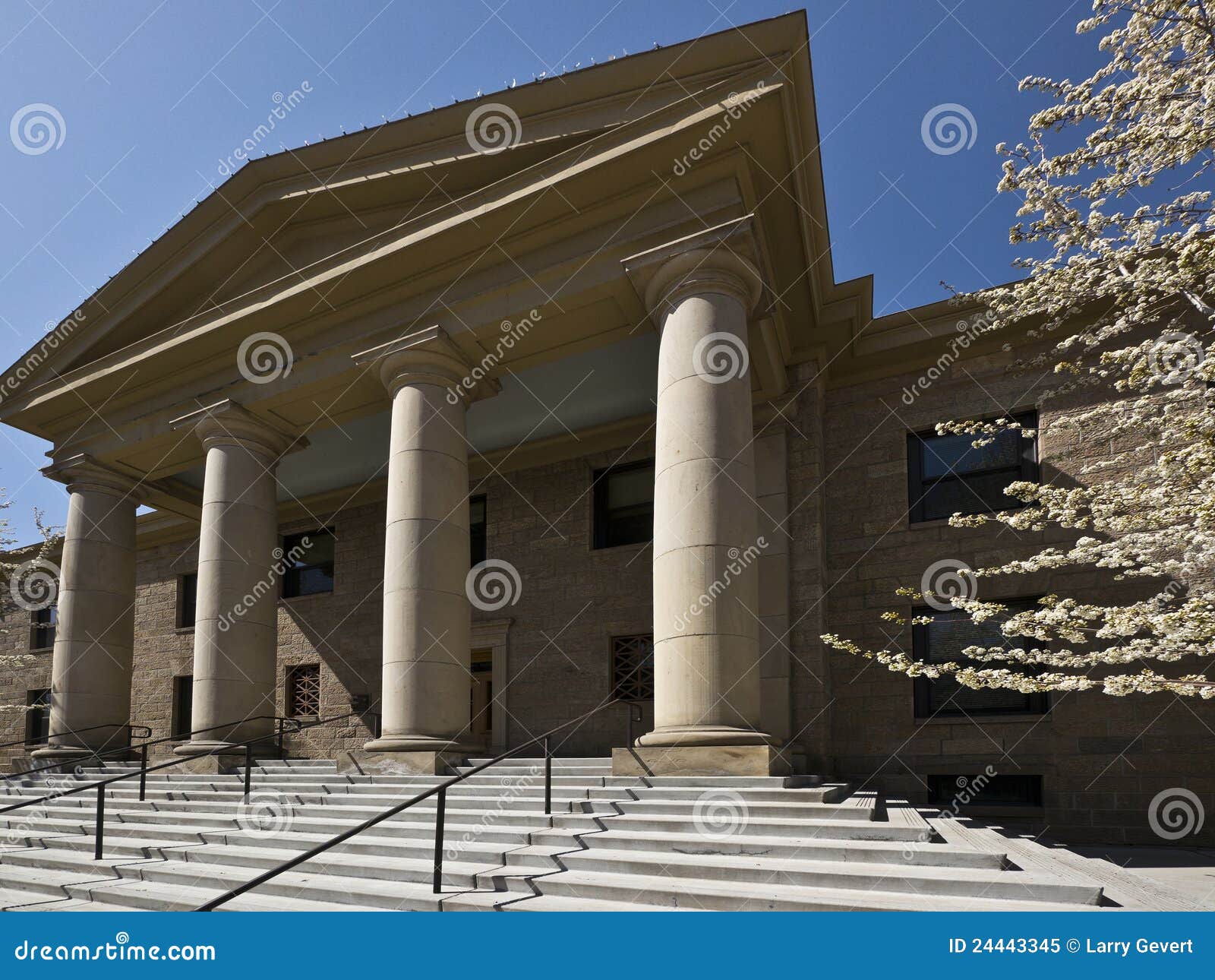 Stately Courthouse Architecture Stock Image - Image of america ...