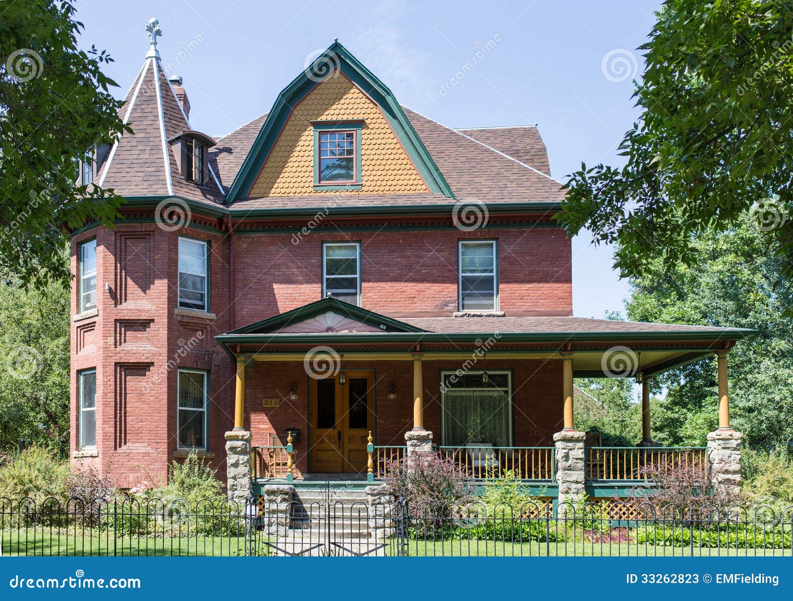 Stately Home stock image. Image of victortian, turret - 33262823