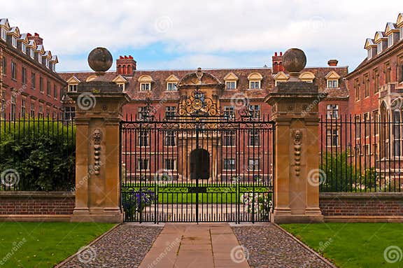 Stately home and gate stock image. Image of facade, gate - 16675219