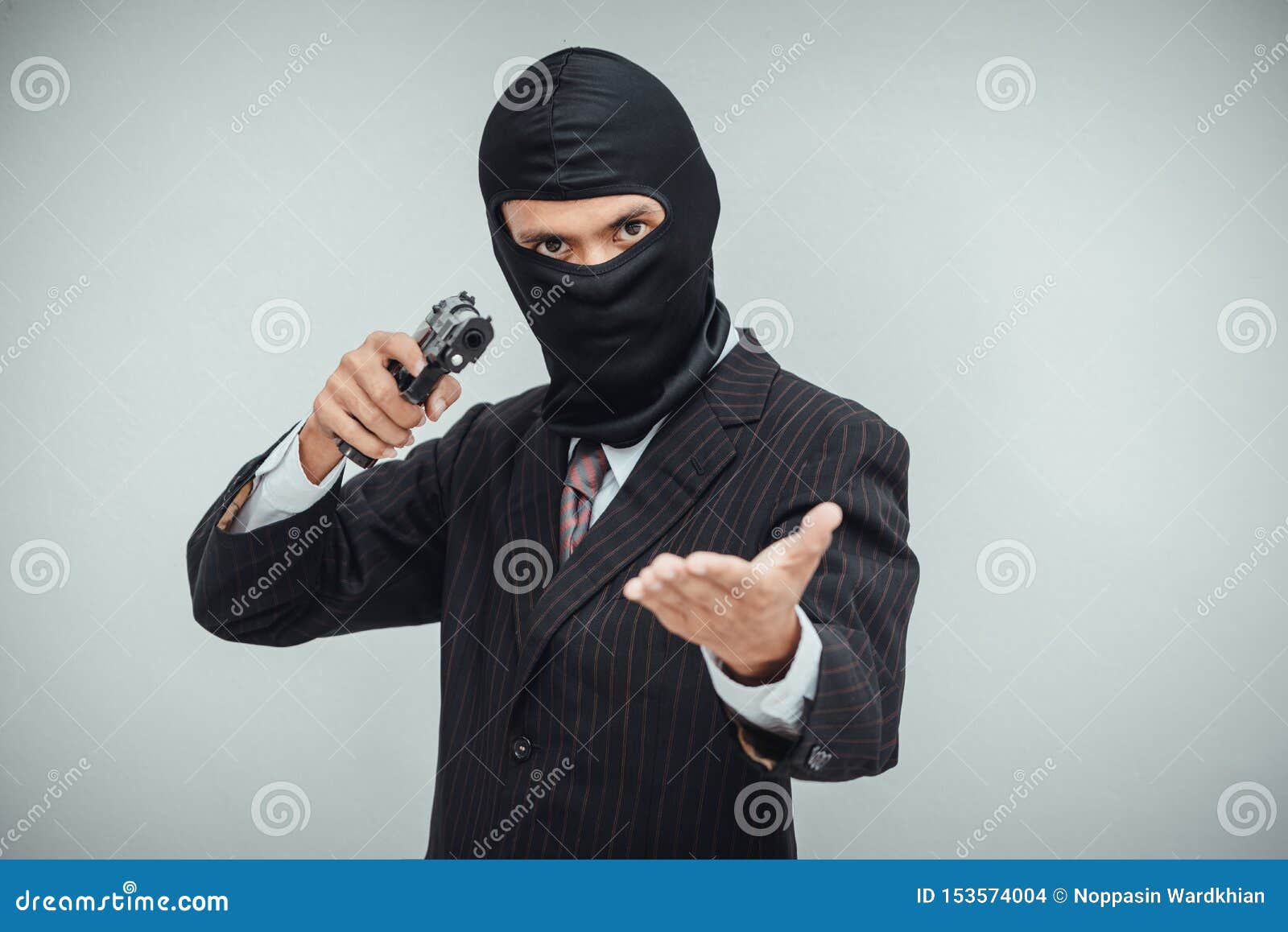 A Stately White Man with a Gun in His Hands Stock Photo - Image of jail ...