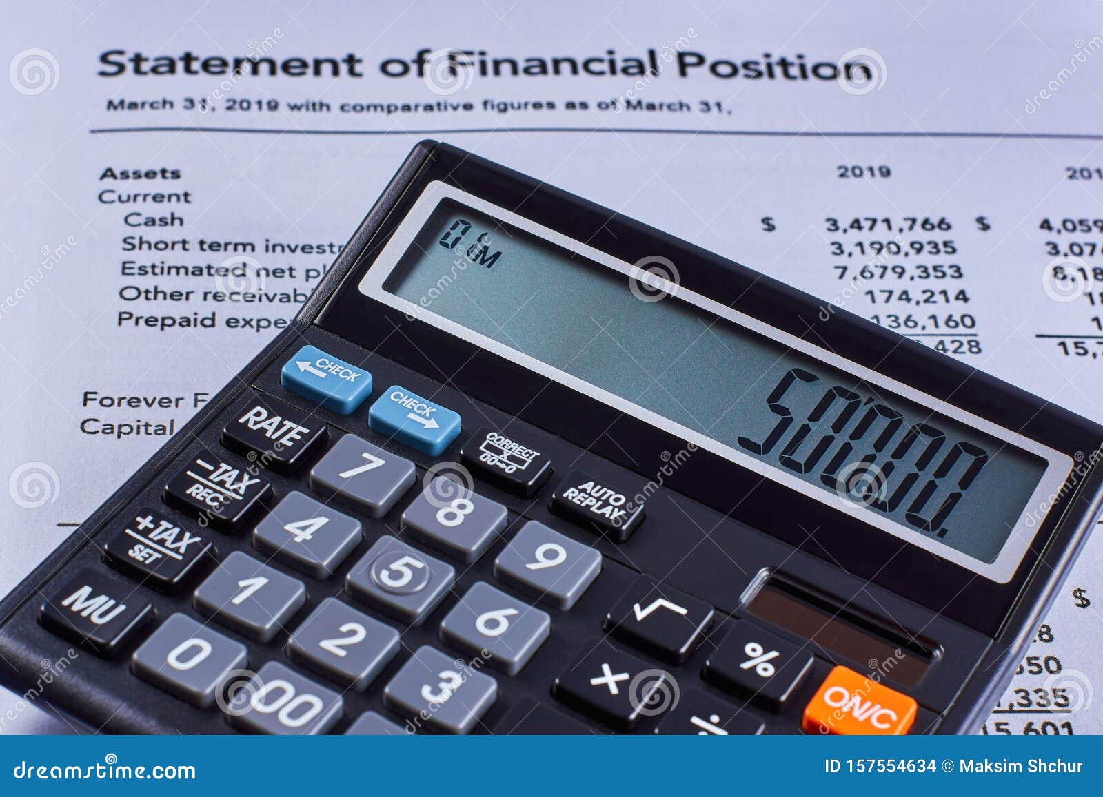 Statement of Financial Position Stock Photo - Image of office ...