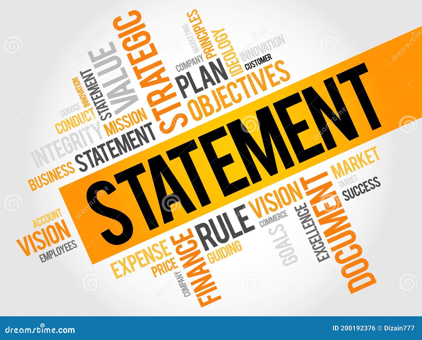 Statement word cloud stock illustration. Illustration of accountancy ...