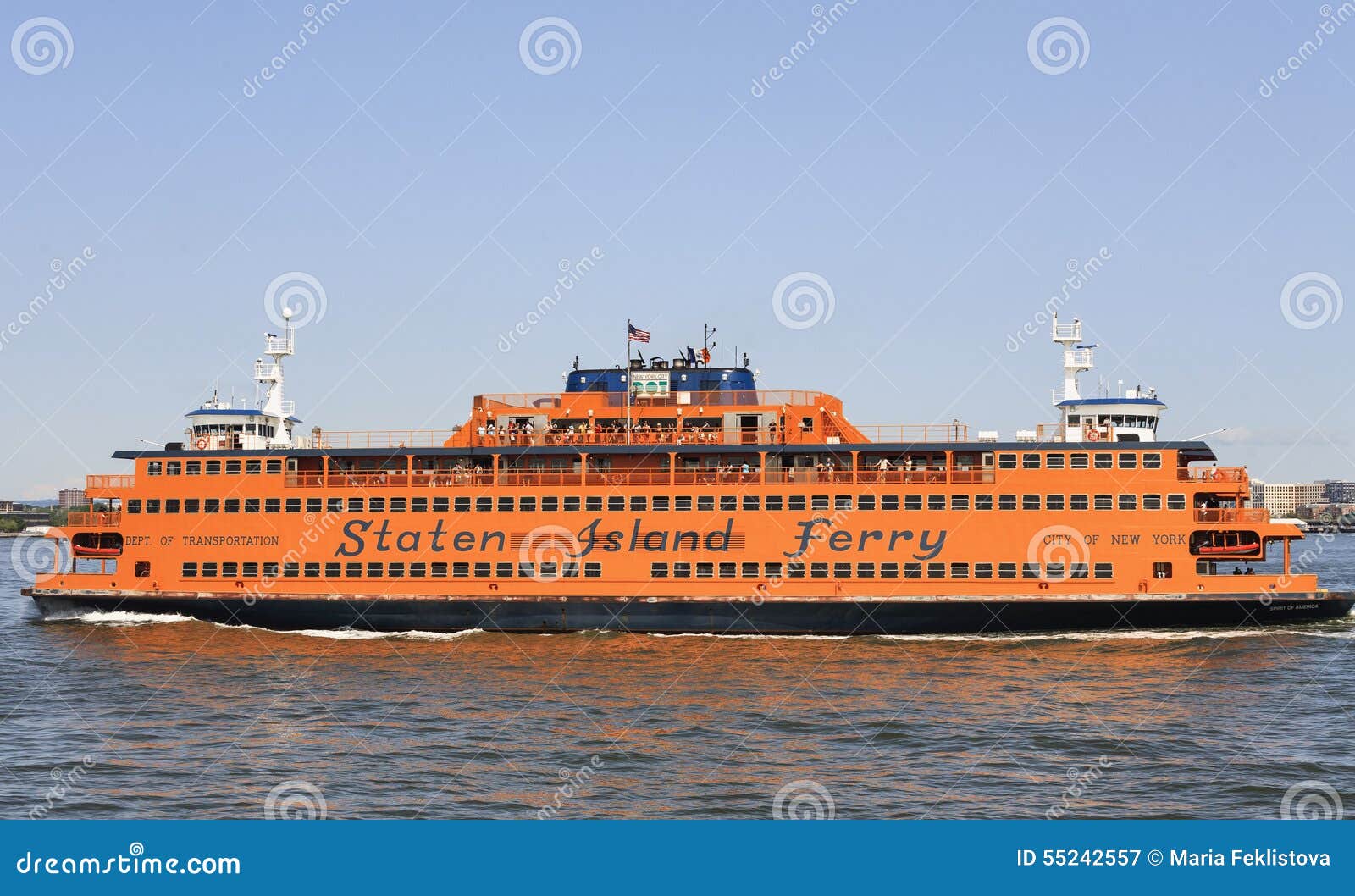 Staten Island Ferry, NYC, USA Redaktionelles Stockfotografie - Bild von ...