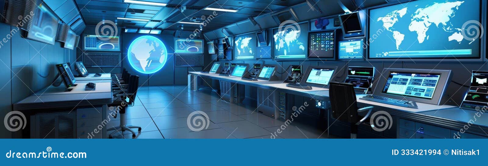 66 Stateoftheart 3D Cartoon AI Security Command Center with Holographic ...