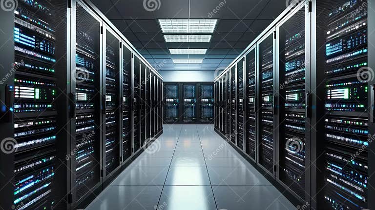 A Stateoftheart Modern Technology Server Room Designed Specifically for ...