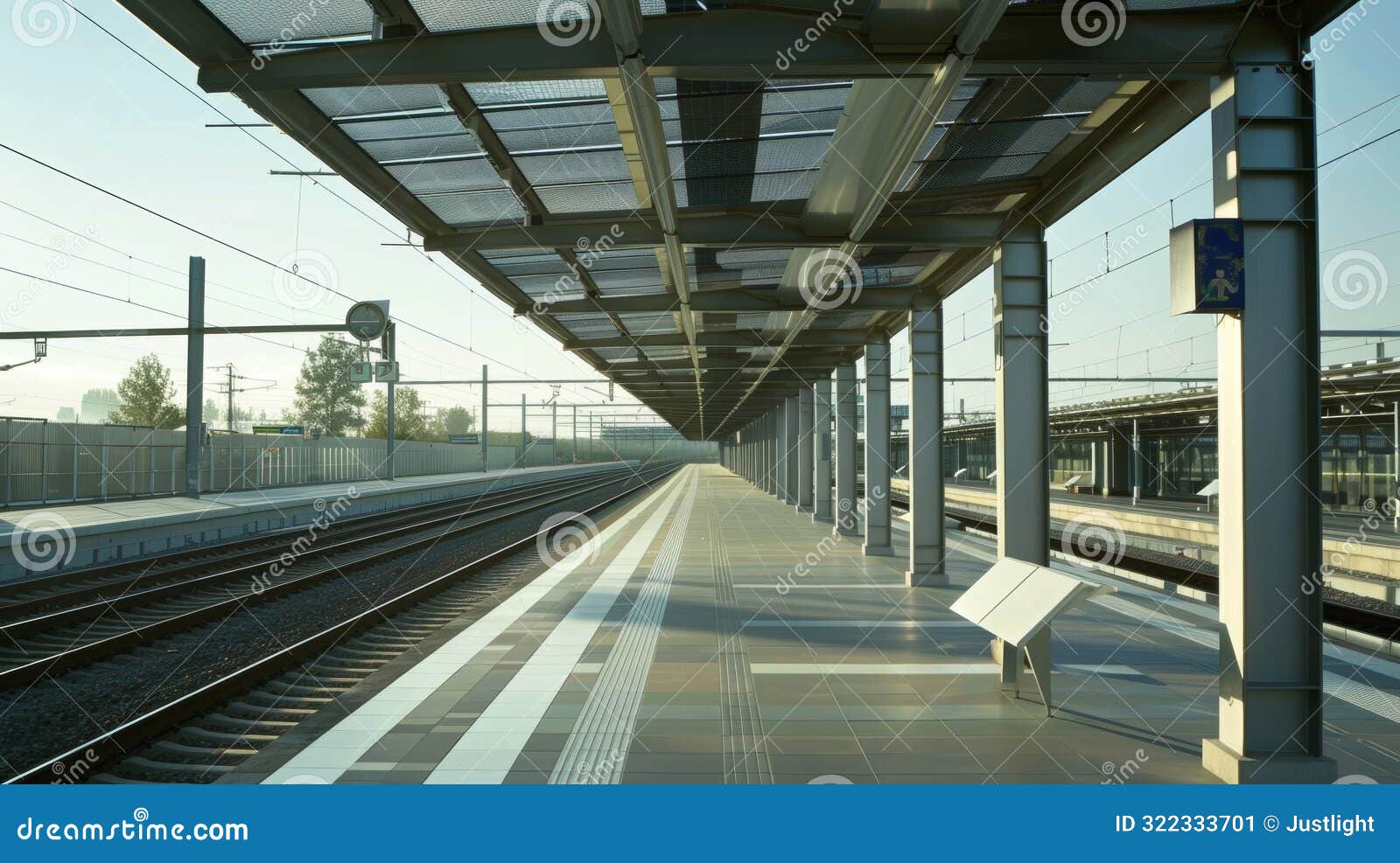 A Stateoftheart Train Station Equipped with Solar Panels and ...