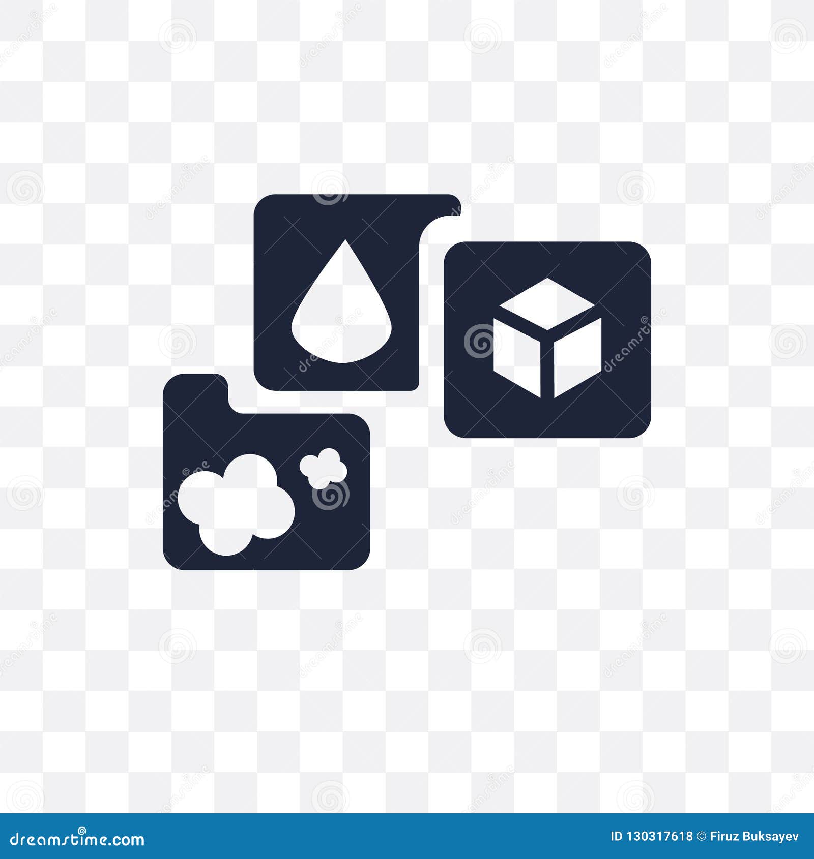 States of Matter Transparent Icon. States of Matter Symbol Design from ...