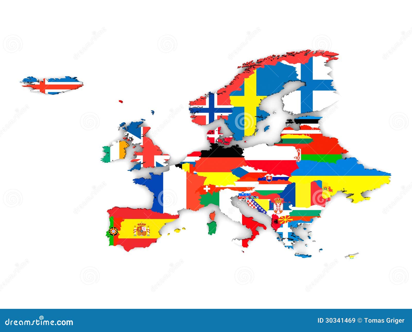 Stati europei illustrazione di stock. Illustrazione di isolato - 30341469