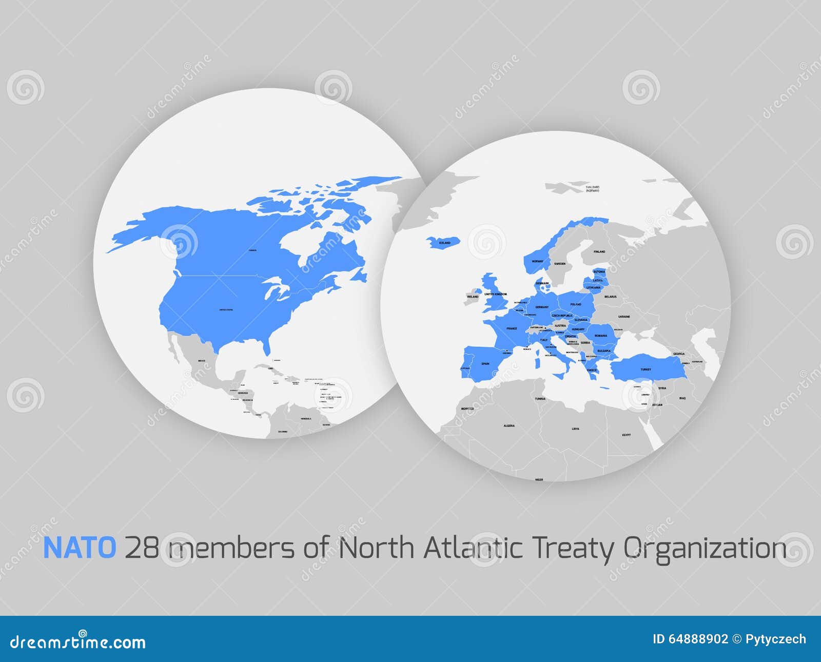Stati membri di NATO illustrazione di stock. Illustrazione di potato ...