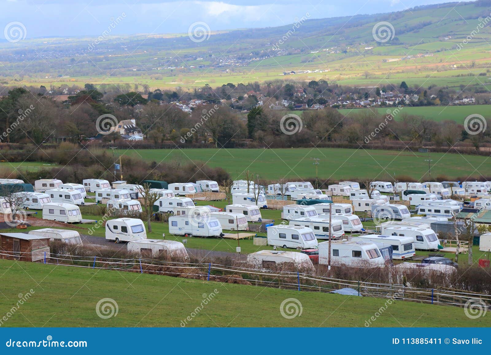 Static caravan park stock image. Image of england, static - 113885411