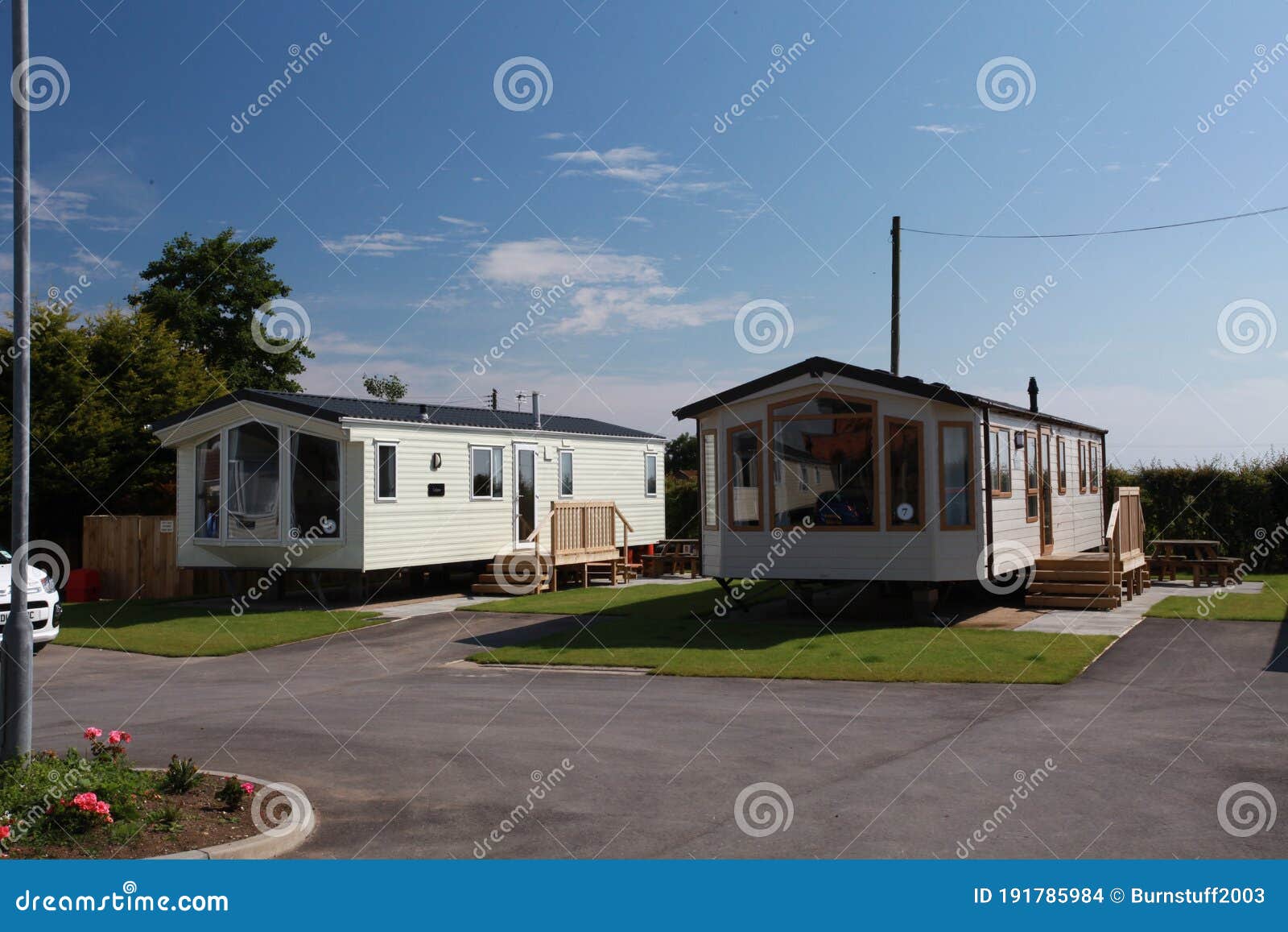 Static Caravan, Temporary Structure, Modular Building Stock Photo ...