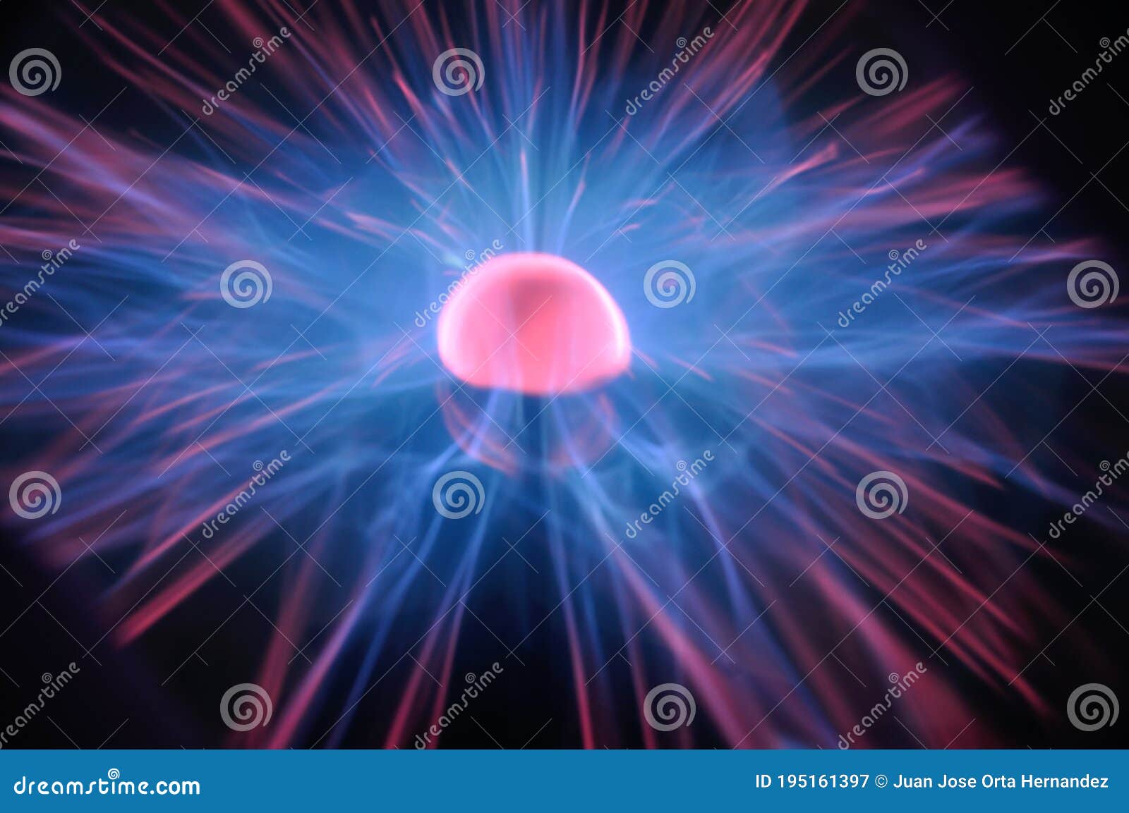 Static Electricity in Its Purest Form Stock Image - Image of neon ...