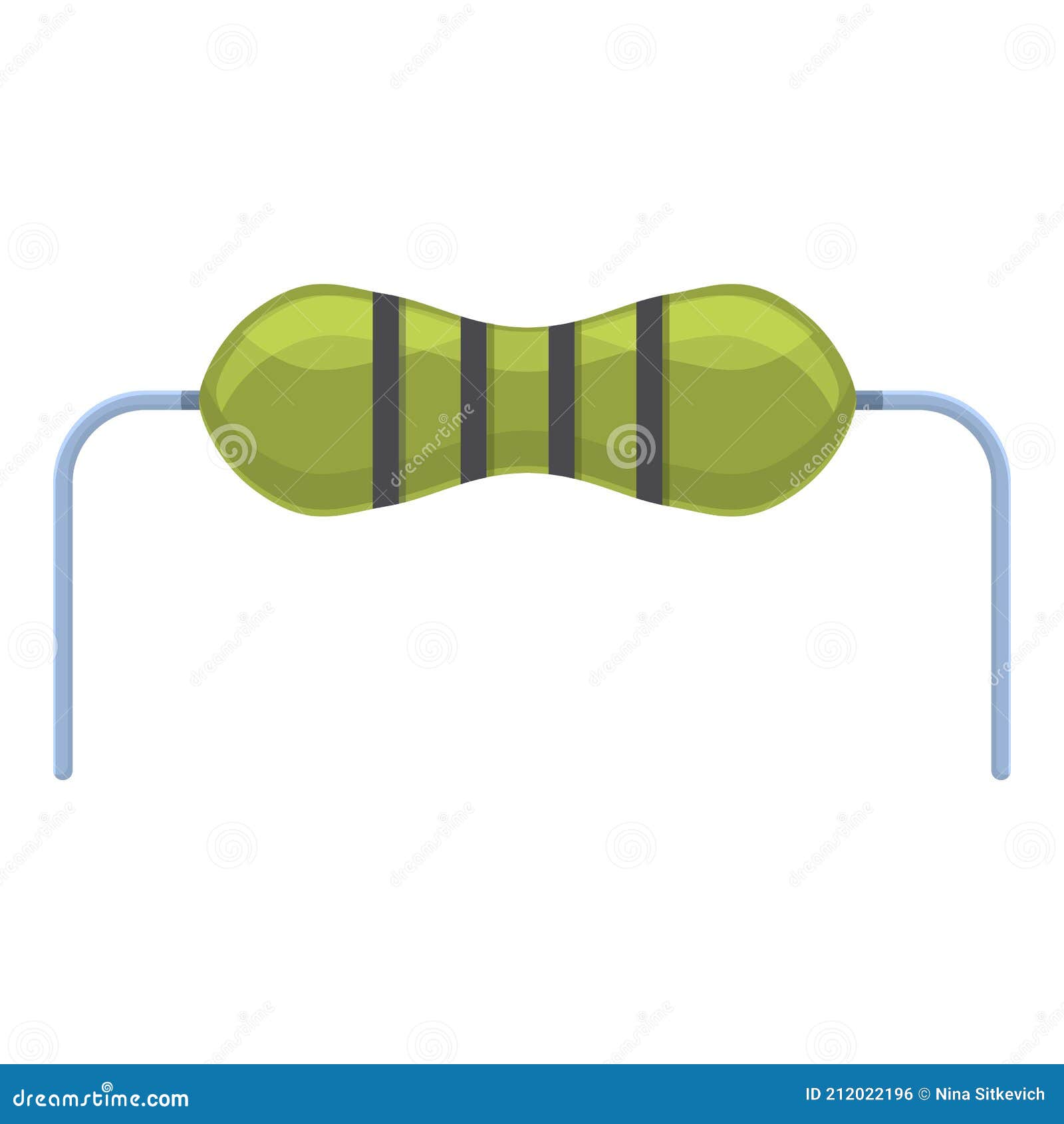 Resistor Icon On White Background. Simple Element Illustration From ...