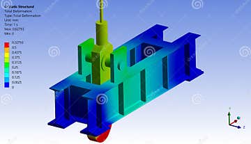 Industrial Lifting Beam for a Hydropower Project Stock Illustration ...
