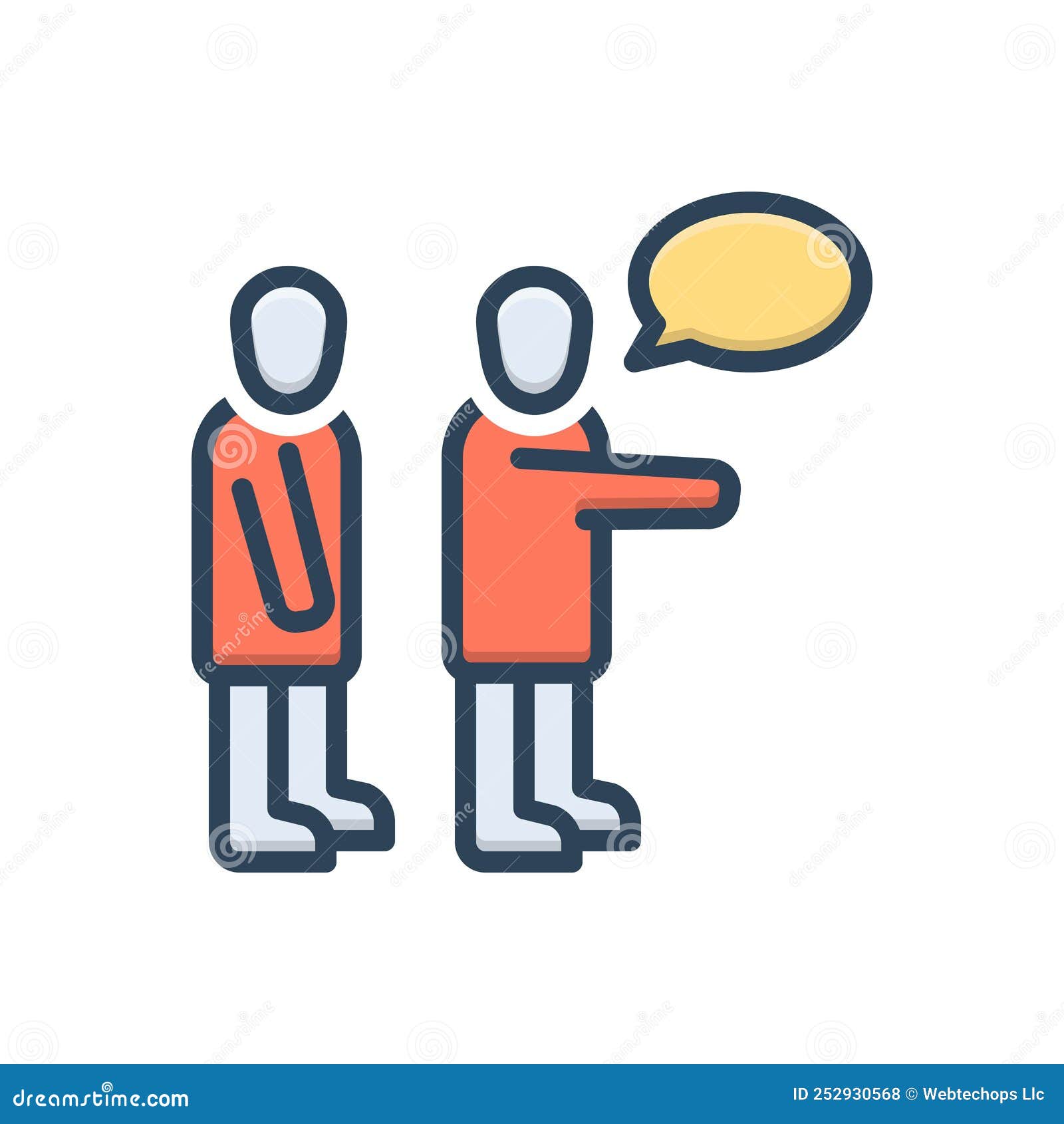 Color Illustration Icon for Stating, Affirm and Articulate Stock Vector ...