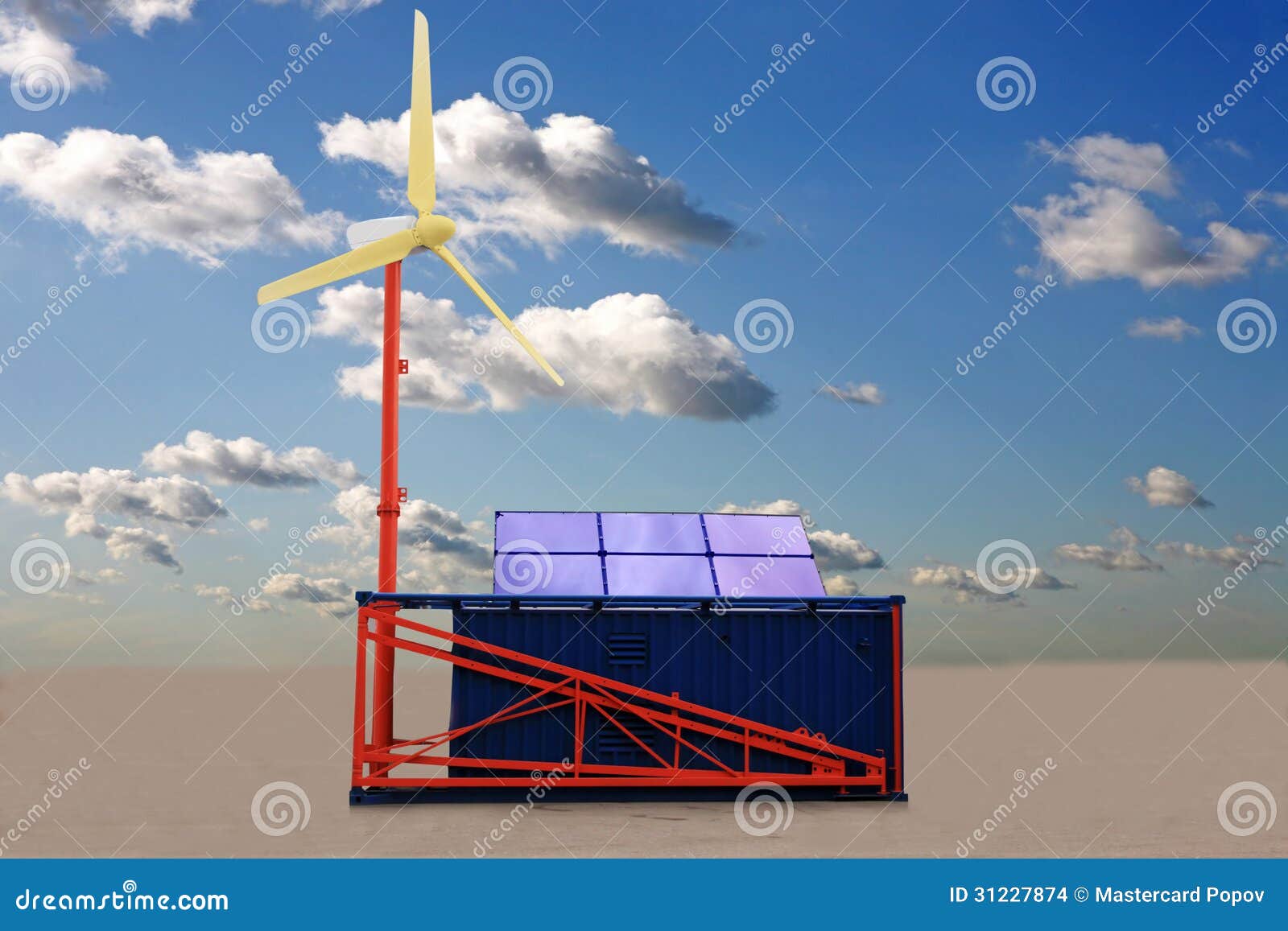 Station Autonomous Electricity Stock Photo - Image of industrial ...