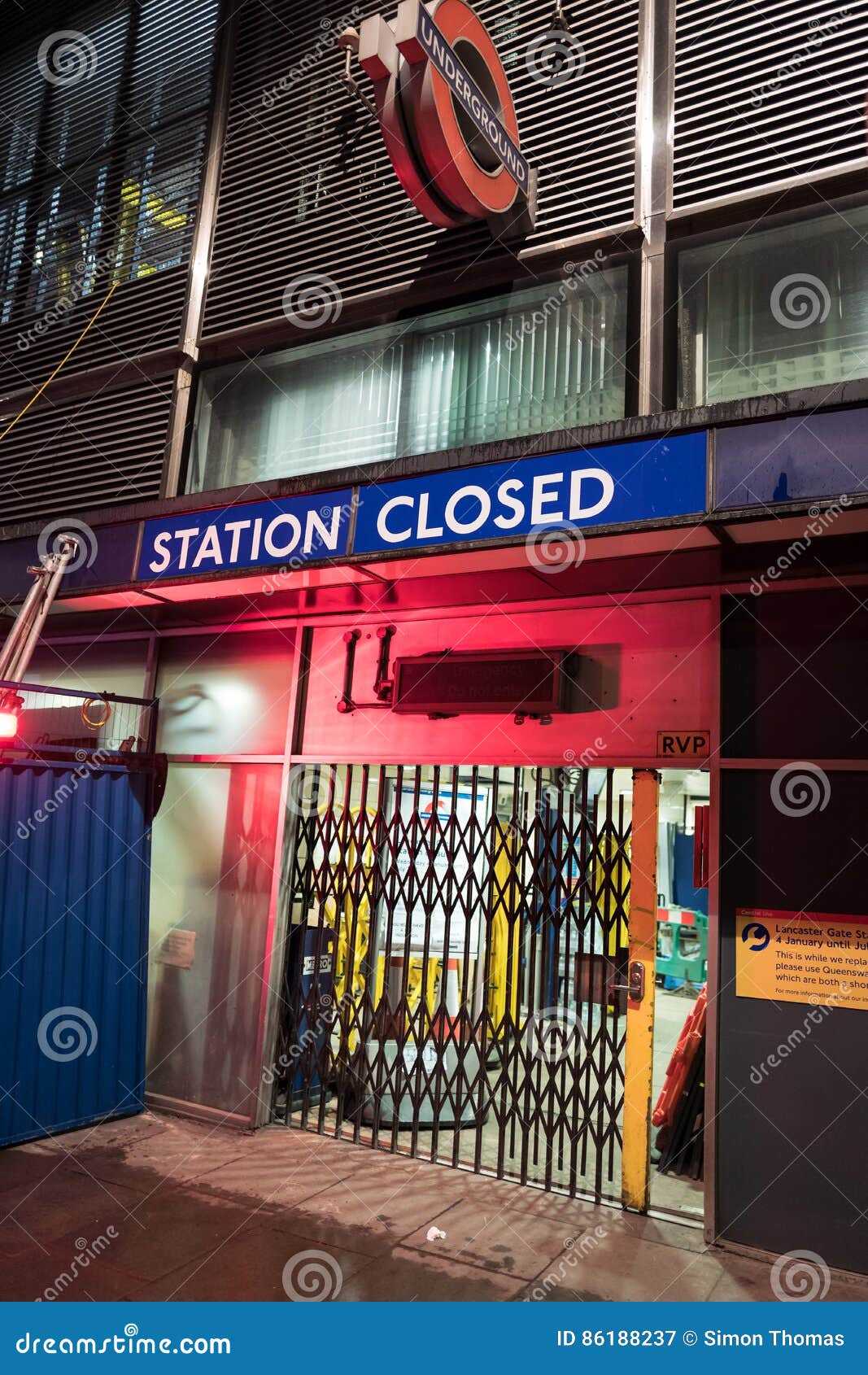 Station Closed editorial photography. Image of station - 86188237