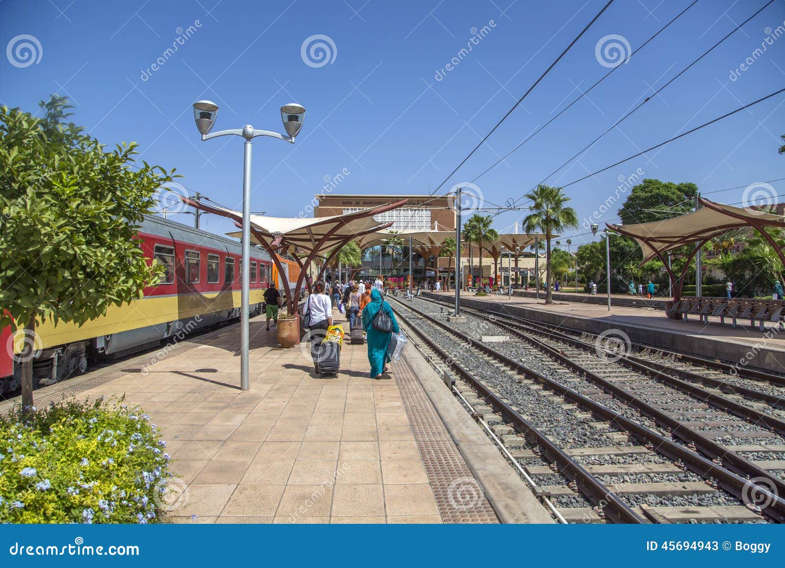 Station De Train à Marrakech, Maroc Photo stock éditorial - Image du ...
