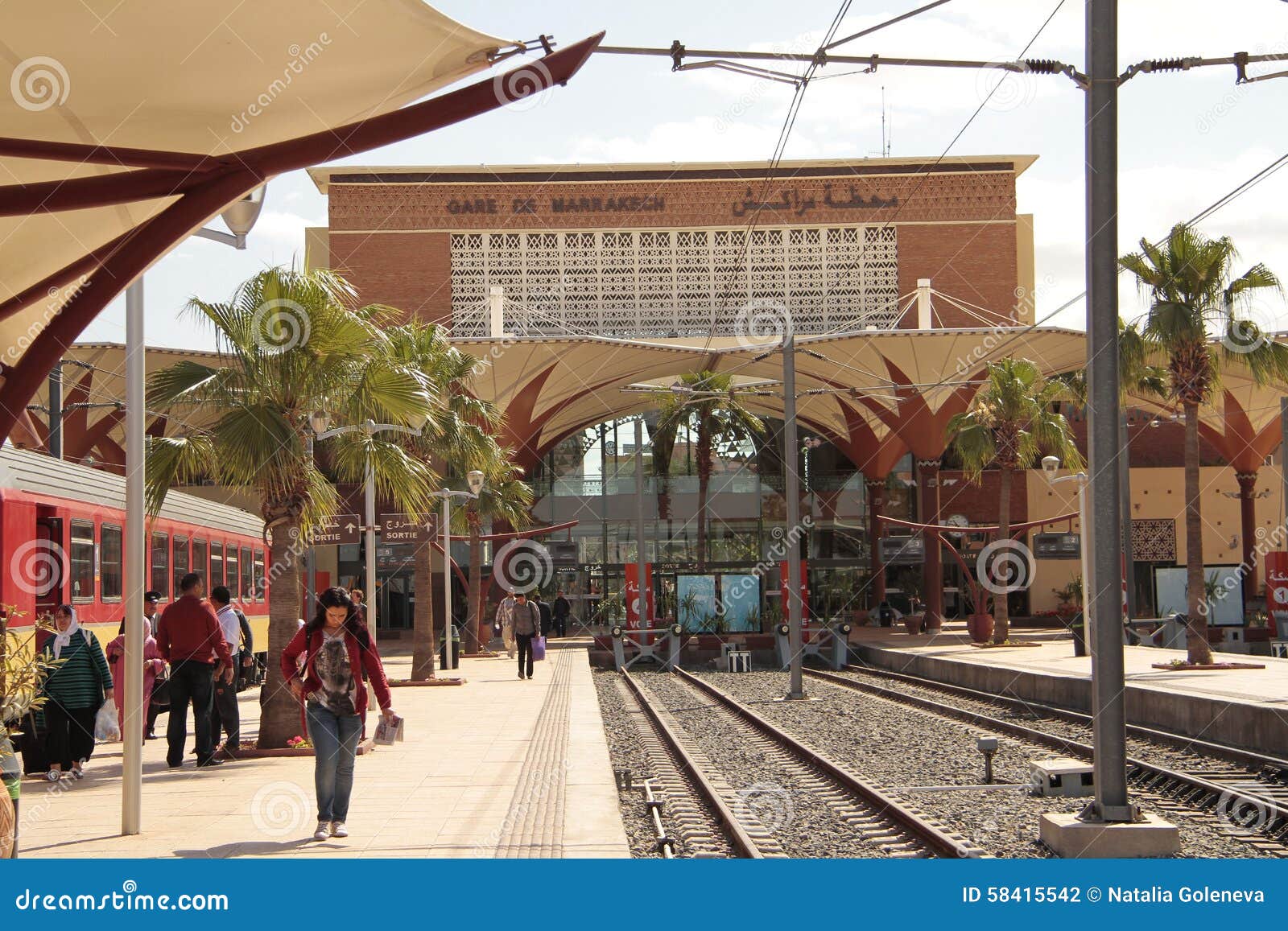 Station in Marrakech editorial photography. Image of station - 58415542