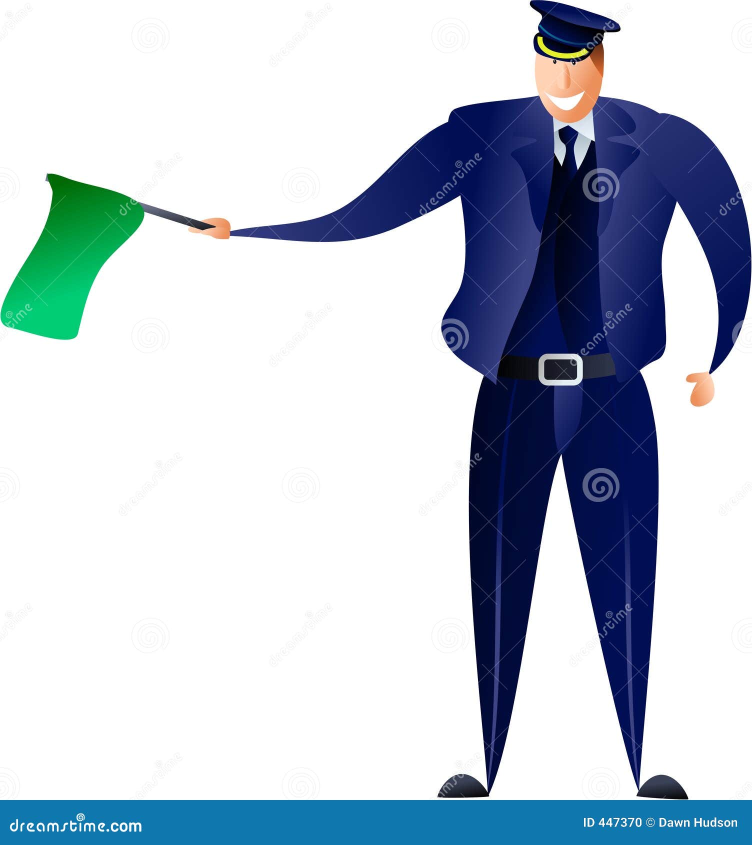 Station master stock illustration. Illustration of illustrations - 447370