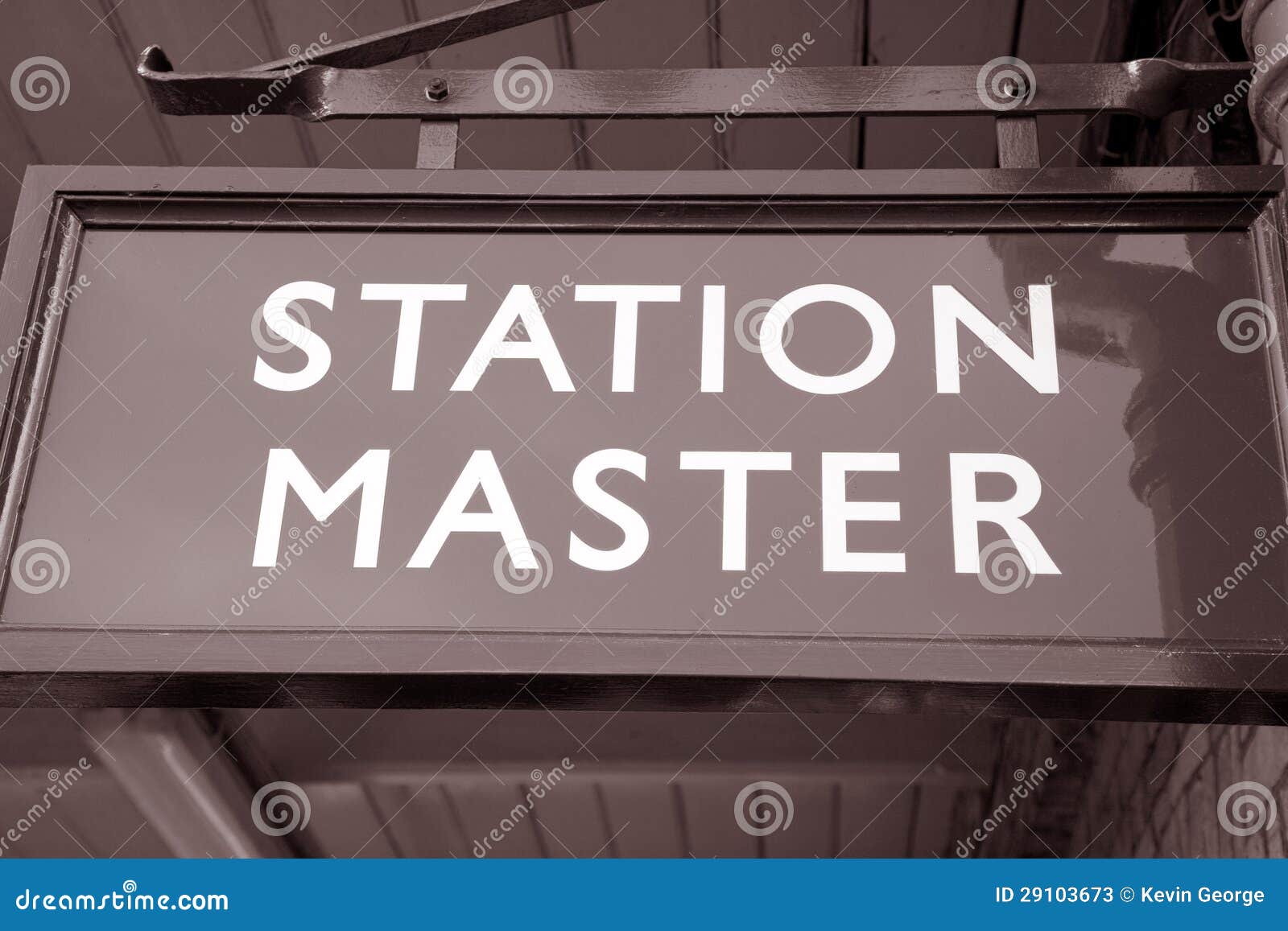 Station Master Sign stock image. Image of sign, data - 29103673